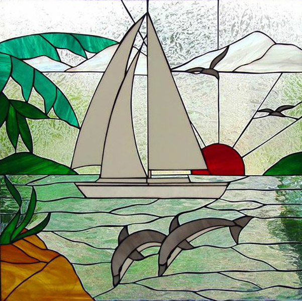 ΘΑΛΑΣΣΟΓΡΑΦΙΕΣ ΒΙΤΡΩ - Vitro Art Glass Studio | Σχέδια Βιτρώ και ...
